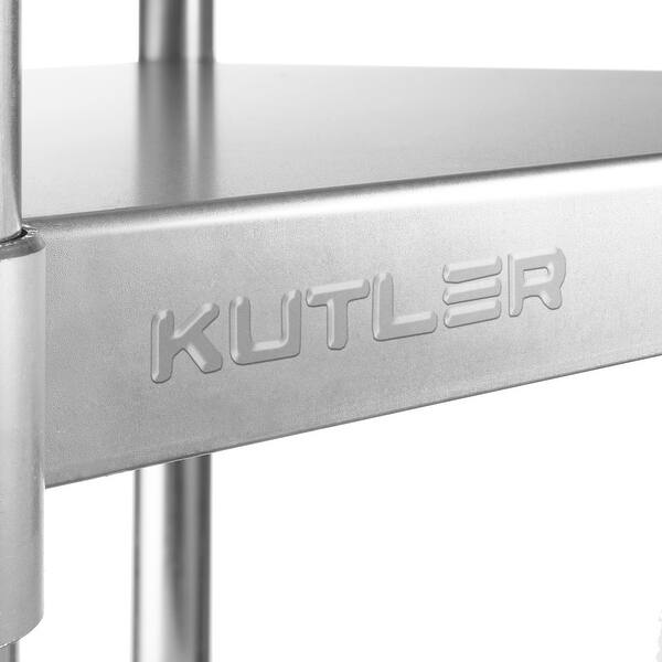 30x12 Inch NSF Commercial Stainless Steel Prep & Work Table w/ Wheels ...