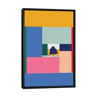 iCanvas "Barn In Color Blocks" by Little Dean Framed - Bed Bath ...