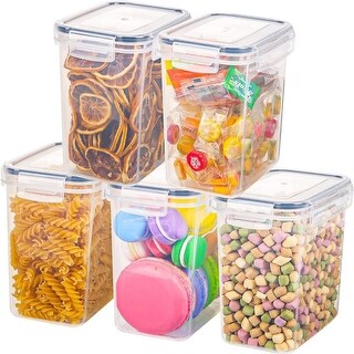 5 Pack 1.6L Airtight Food Storage Containers - Bed Bath & Beyond - 39080015