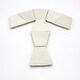 Moroccan Handmade Mosaic Zellige Tile 4"x4" Trapezoid Shape Off White ...