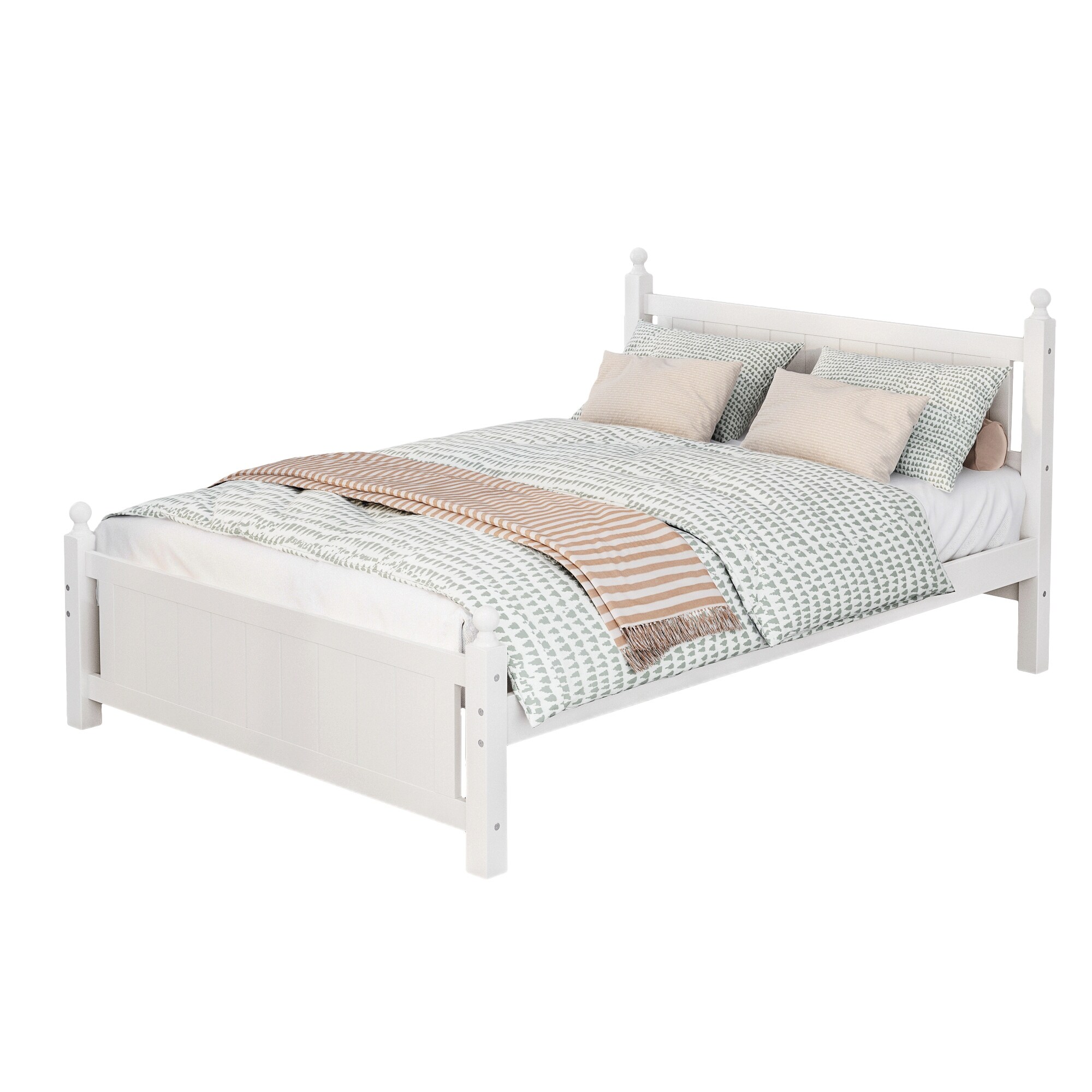 Full Size Solid Wood Platform Bed with 2 Drawers - Bed Bath & Beyond ...