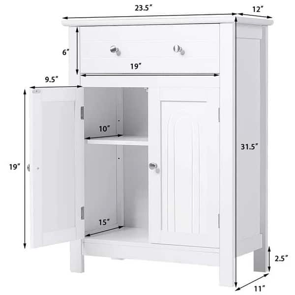 Bathroom Storage Cabinet Free Standing Bathroom Cabinet with Large ...