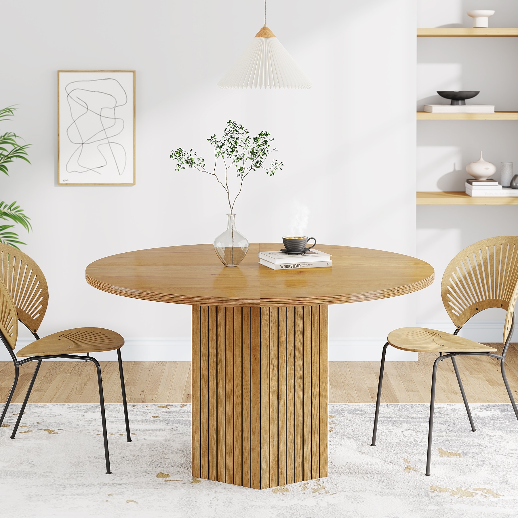 Industrial round kitchen table store