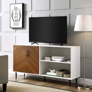 Middlebrook 52-inch Mid-Century Solid Wood Corner TV Stand - Bed Bath ...