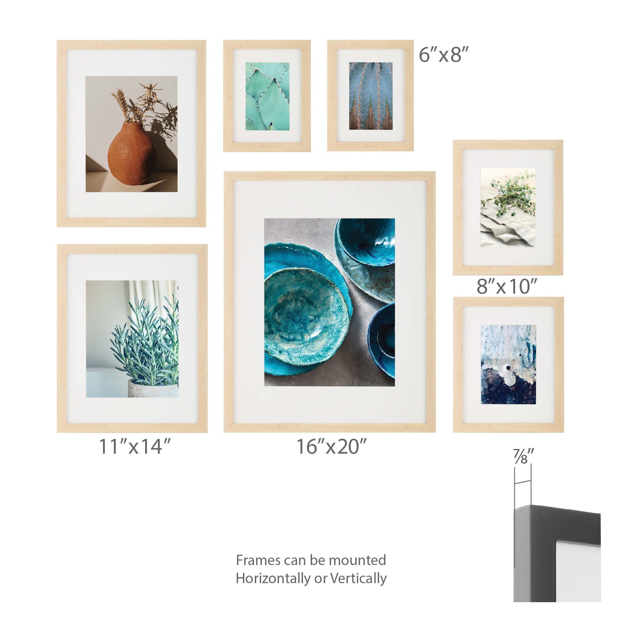 gallery frame sizes