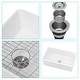 32" Undermount Single Bowl Ceramic Kitchen Sink in White - 32'' x 19 ...