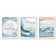 Ocean Is My Favorite Color Jetty Home Coastal - 3 Piece Framed Gallery ...