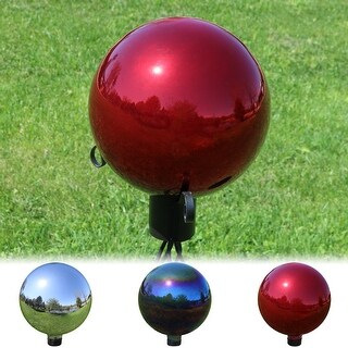 Mirrored Garden 10" Glass Gazing Ball Yard Decor - Options Available ...