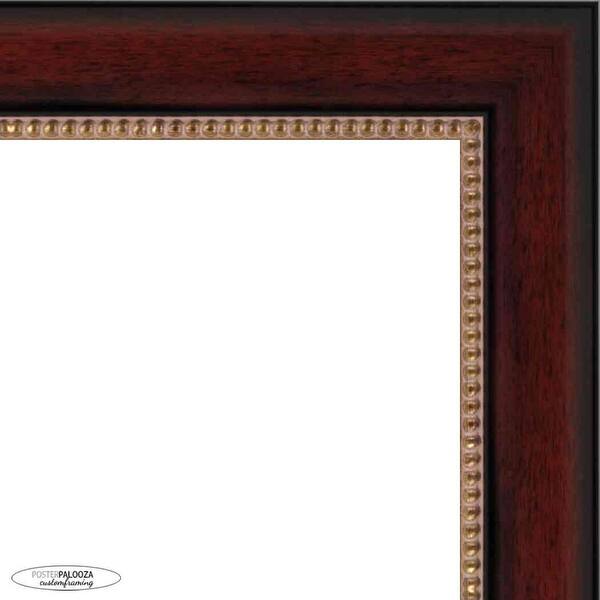 14x12 Traditional Mahogany Complete Wood Picture Frame with UV Acrylic ...