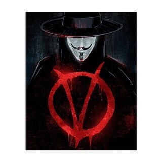 V For Vendetta Digital Hat Symbols TV Movies Art Print/Poster - Bed ...