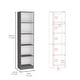 3 Piece Bookcase set, 60" Wide with 13 Shelves and Two-Door Cabinet ...