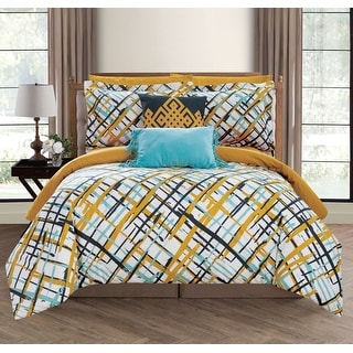 Chic Home Miro 9 Piece Reversible Miro Print Comforter Set - Bed Bath ...