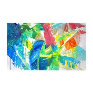 Abstract Palms Door Mat 30x50 - Bed Bath & Beyond - 33056546