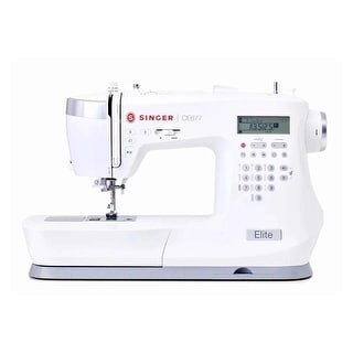 Singer CE677 Elite Sewing Machine with 200 Built-In Stitches and 6 One ...