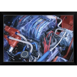 "Car engine" Black Framed Print - Bed Bath & Beyond - 30208788