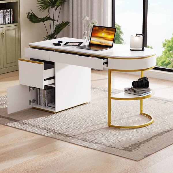 curved computer desks