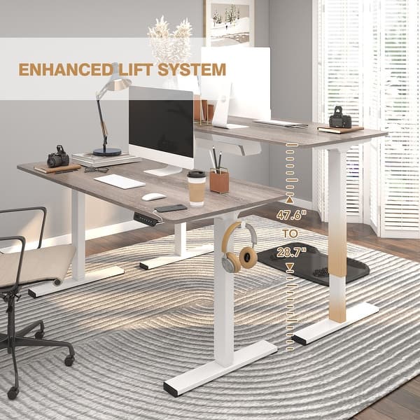 FlexiSpot 40"/48"Electric Standing Desk - Ergonomic, Whole-Piece ...