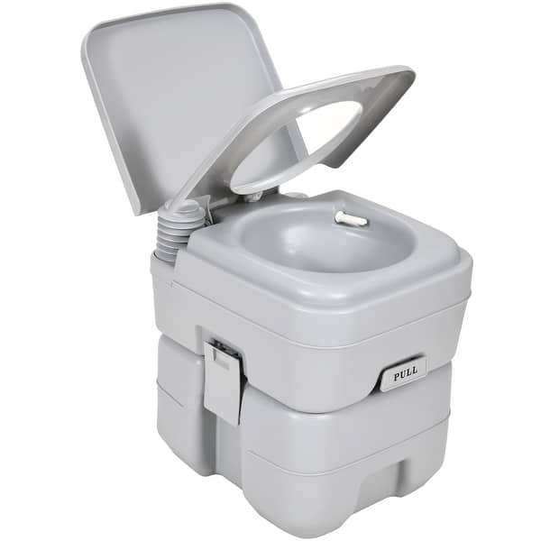 Portable Toilet Travel RV Potty 5.3 Gallon Detachable Waste Tank - Bed ...