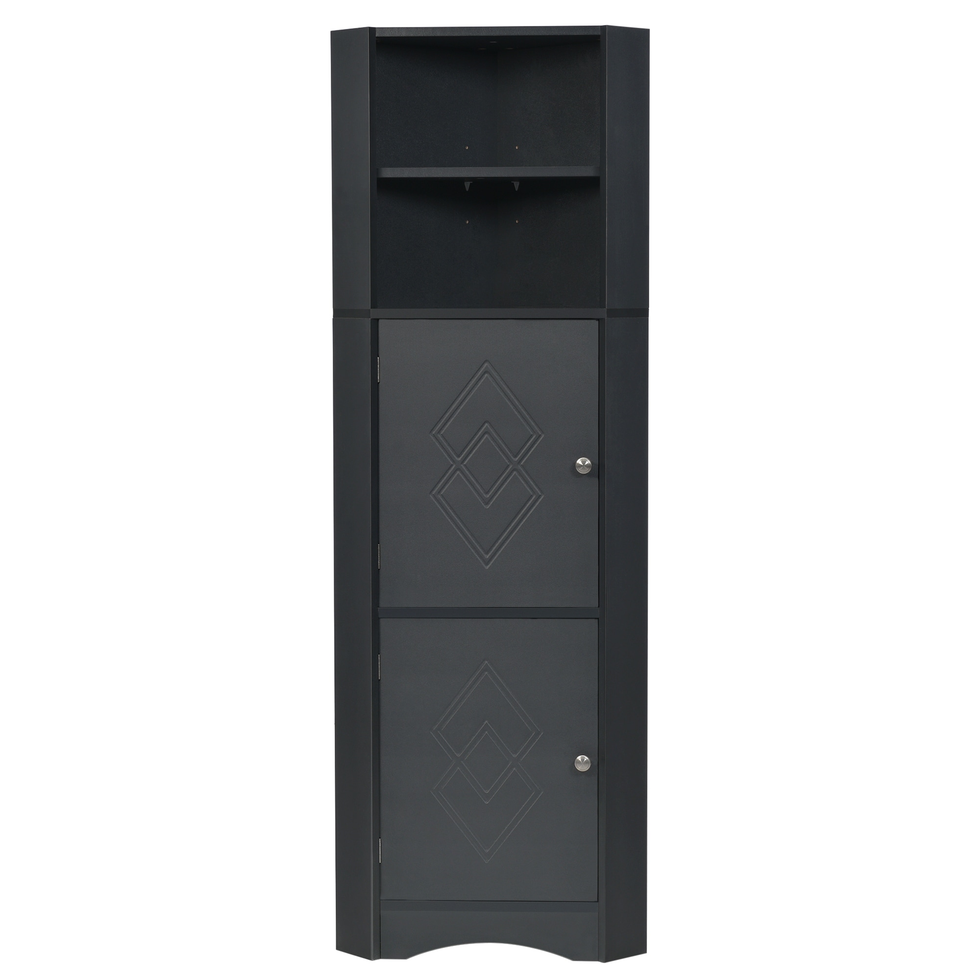 Black corner cabinet bathroom store