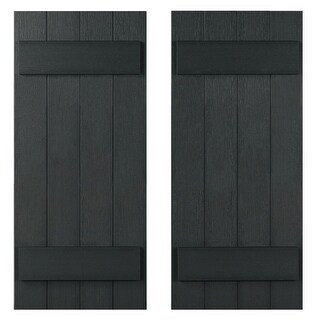 HIGHWOOD Stonecroft Paintable 35" Shutters Set of 2 - Bed Bath & Beyond ...