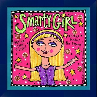 Cherry Pie Studios 'Smarty Girl' Framed Art - Bed Bath & Beyond - 33532271