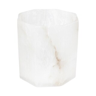 Sm. Alabaster Octagonal Votive 5"Dia -ST - Bed Bath & Beyond - 41054360