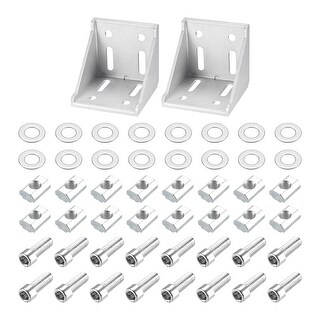 2Set 8080 Inside Corner Bracket Gusset Mount Kits, 78x78x79mm (Silver ...