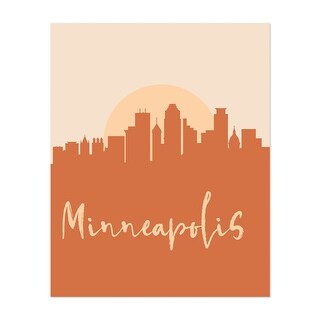 Minneapolis Minnesota Maps City Cityscape Love Urban Art Print/Poster ...