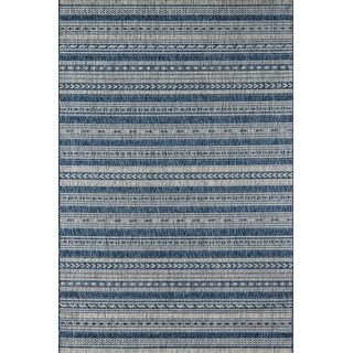 Skyline Decor Blue Villa Rugs in Rectangle Shape - 9' X 13' - Bed Bath ...