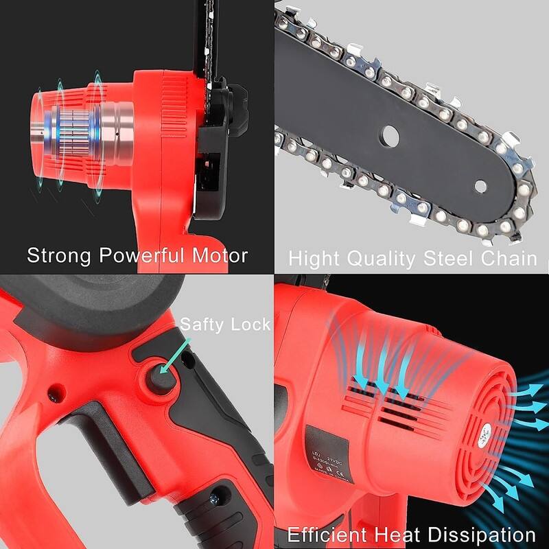 Portable Cordless Chain Saw Kit - Overstock - 38053450