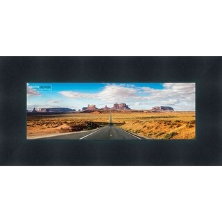 40x16 Contemporary Black Complete Wood Panoramic Frame with UV Acrylic ...