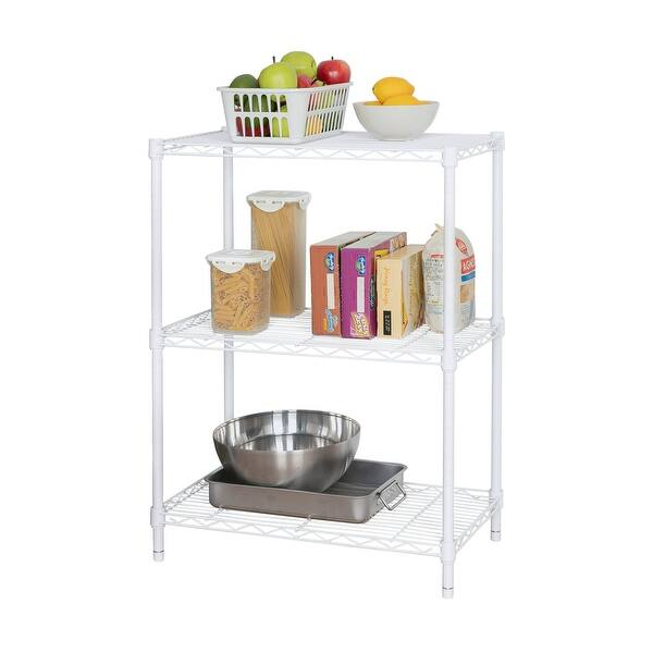 3-Tier Multipurpose Wire Shelving Rack - On Sale - Bed Bath & Beyond ...