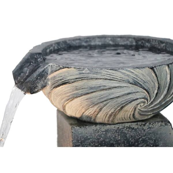 3 Tiers Modern Cascading Water Fountain Outdoor With Warm White LEDs ...