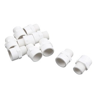 PVC Pipe Connectors Accessory 2 Way Straight Water 1/2BSP Thread Male ...