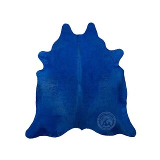Blue Cowhide Rug - Premium Hide - 6x7-8' - Bed Bath & Beyond - 40138603