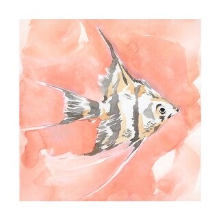 Jacob Green 'Blush and Ochre Angel Fish I' Canvas Art - Bed Bath ...