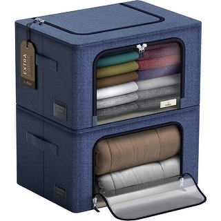 Foldable Storage Box Organizer - Blue Large - Bed Bath & Beyond - 34309758