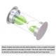 20 Minute Sand Timer, Sandy Clock Count Down Sand Glass, Green Sands ...