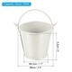 6Pcs 2"x2" Small Metal Bucket Colorful Mini Buckets with Handles - Bed ...