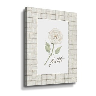 Faith Flowers Gallery Wrapped Canvas - Bed Bath & Beyond - 34494397