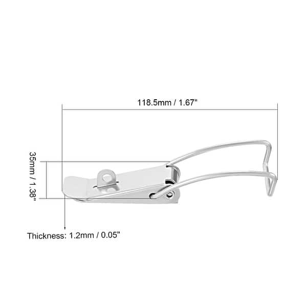 Iron Spring Loaded Toggle Latch Catch Clamp 118 5mm 1 Pcs 118 5mm 1