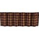 Primitive Check Valance - Bed Bath & Beyond - 17925693