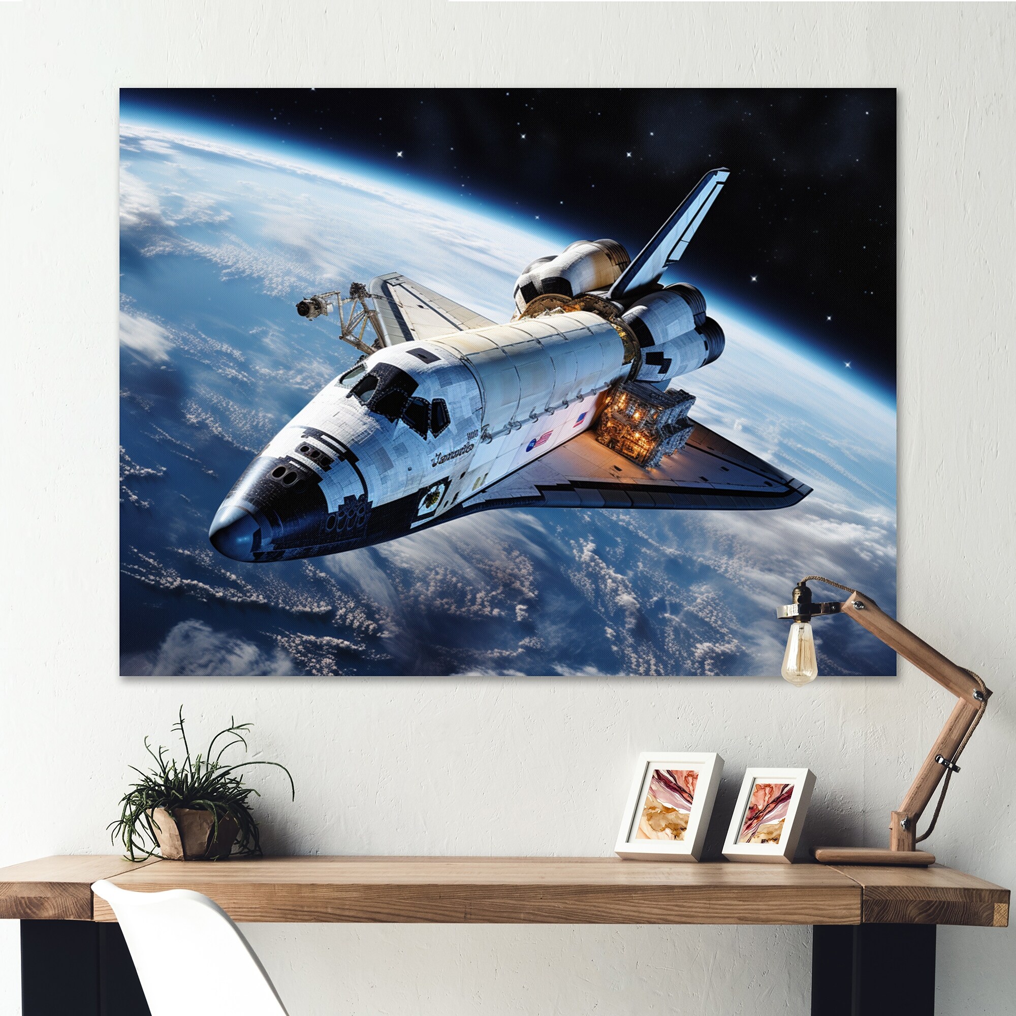 space shuttle artwork