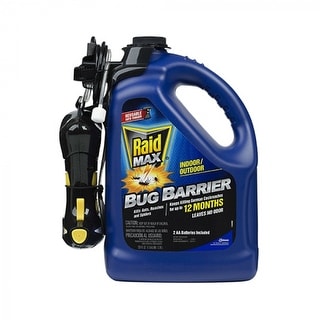 Raid 71110 Max Bug Barrier with Reusable Auto Trigger Hose, 128 Oz ...