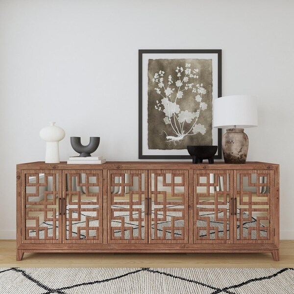 Classic Home Arley 6 Door Chestnut Brown Sideboard On Sale Bed Bath Beyond 38367478