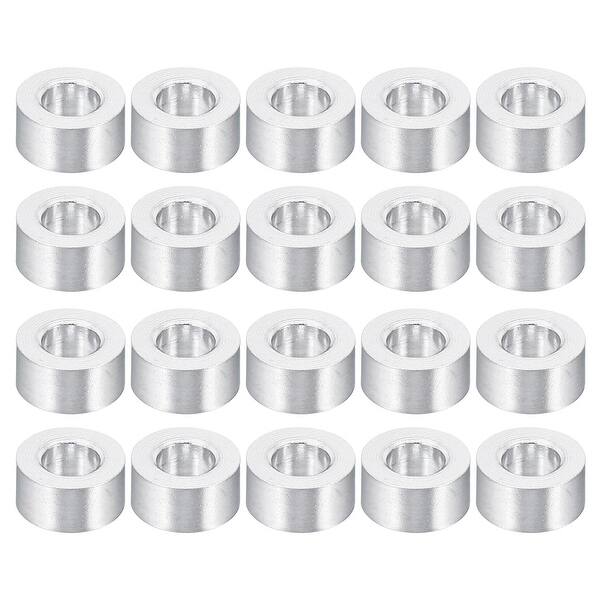 Round Aluminum Spacer 20Pcs Spacer Plain Finish Spacer for Screw Bolts ...