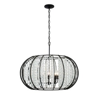 Caesar Semi-Flush Ceiling Light 8-Light Pendant - Carbon - Bed Bath ...