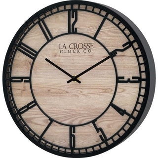 La Crosse Clock Co. 11.5 In. Barrow Wall Clock - 1 Each - Frame: Black ...