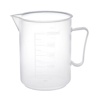Laboratory PP Plastic Graduated Measuring Cup Handled Beaker - Bed Bath ...