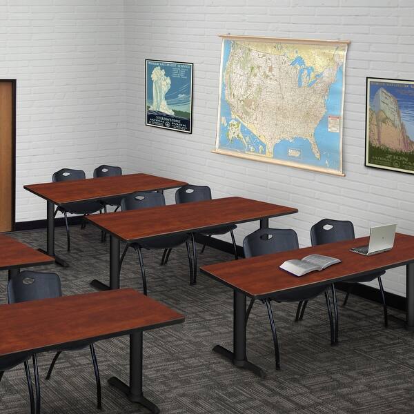Regency Seating Cain Black Melamine Laminate 60-inch x 24-inch Training ...